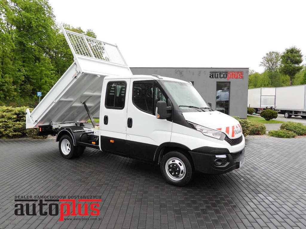 IVECO DAILY 35C13 WYWROTKA PODWÓJNA KABINA DOKA 7 MIEJSC TEMPOMAT BLIŹ kamion kiper < 3.5t