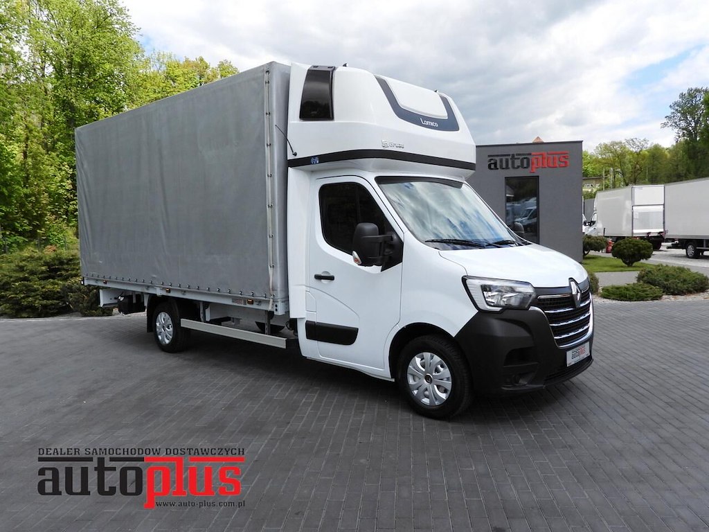 Renault MASTER  PLANDEKA 10 PALET WEBASTO TEMPOMAT LEDY PNEUMATYKA KLIMA kamion s ceradom < 3.5t