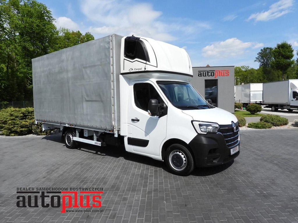 Renault MASTER  PLANDEKA 10 PALET WEBASTO TEMPOMAT LEDY PNEUMATYKA KLIMA kamion s ceradom < 3.5t