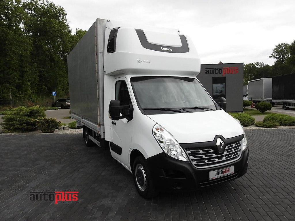 Renault MASTER PLANDEKA 10 PALET WEBASTO TEMPOMAT KLIMATYZACJA 170KM [ kamion s ceradom < 3.5t