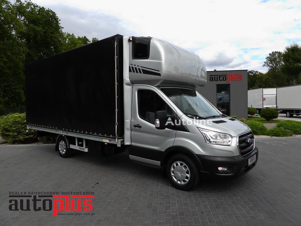 Ford TRANSIT PLANDEKA 10 PALET WEBASTO TEMPOMAT LEDY PNEUMATYKA KLIMA kamion s ceradom < 3.5t