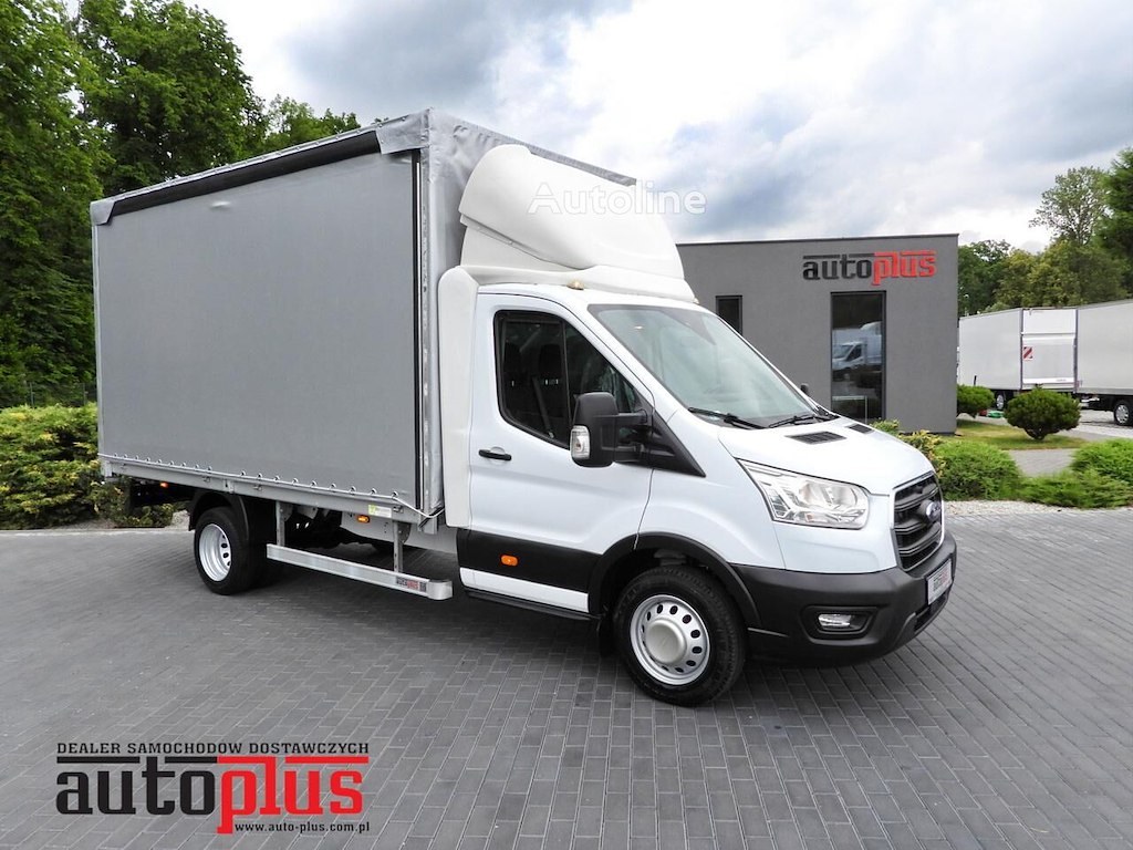 Ford TRANSIT  PLANDEKA 8 PALET TEMPOMAT LEDY BLIŹNIACZE KOŁA KLIMATYZ kamion s ceradom < 3.5t