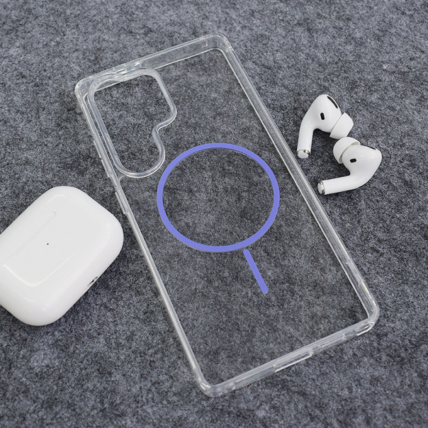 Maska za Samsung S25 Ultra Mag Case Clear Slim ljubičasta