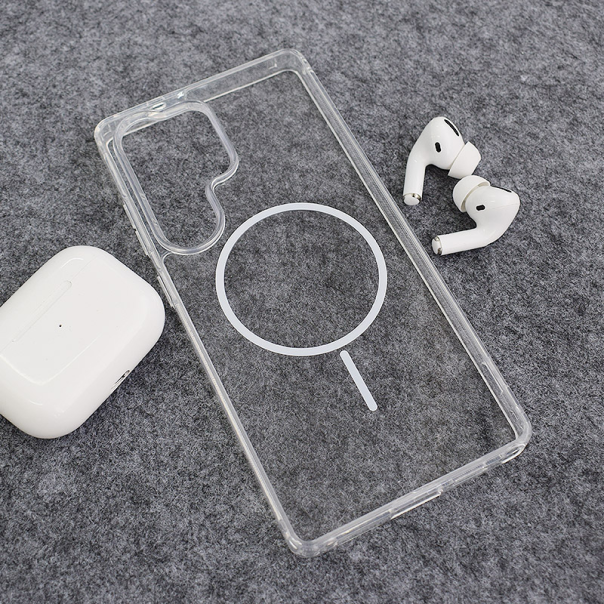 Maska za Samsung S25 Ultra Mag Case Clear Slim bela