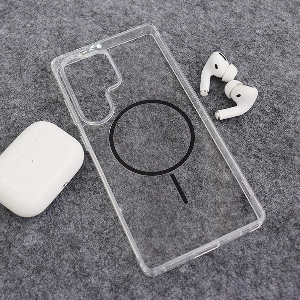 Maska za Samsung S25 Ultra Mag Case Clear Slim crna