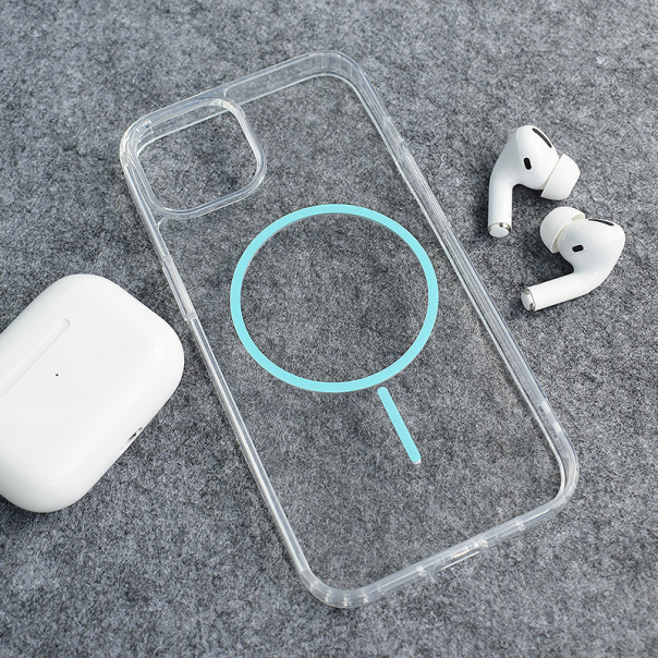 Maska za iPhone 15 Mag Case Clear Slim plava