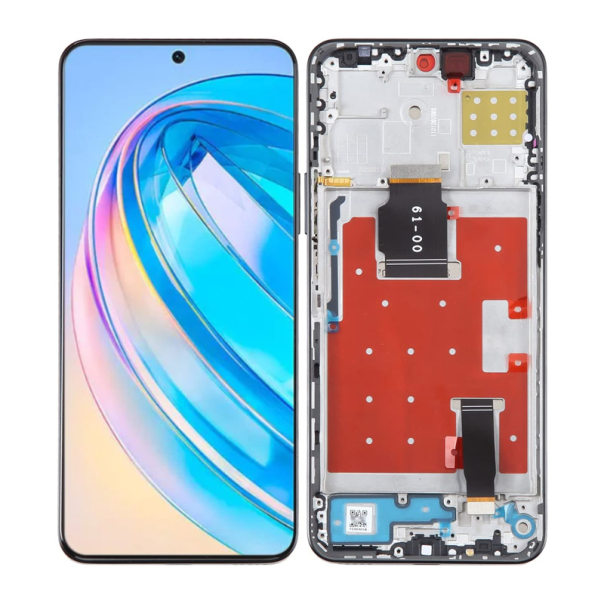 LCD za Honor X8a/ Honor 90 Lite + touch screen srebrni SA OKVIROM FULL ORG (CHINA)