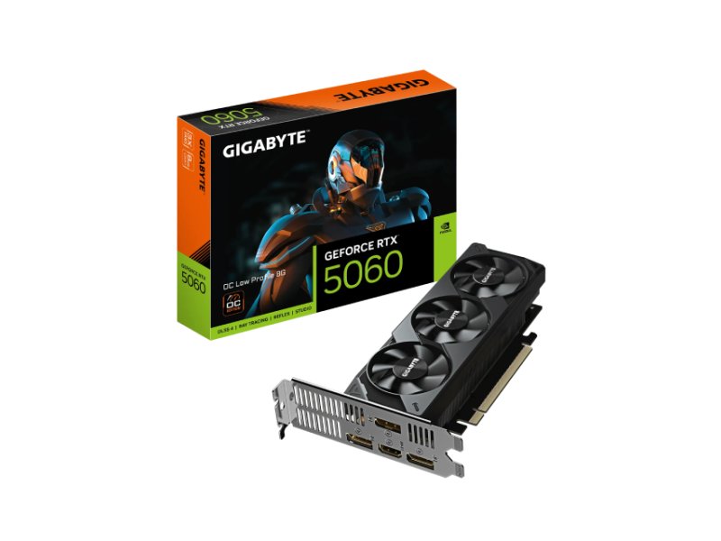 GIGABYTE NVIDIA GEFORCE RTX 5060 OC LOW PROFILE 8GB 128BIT GV-N5060OC-8GL
