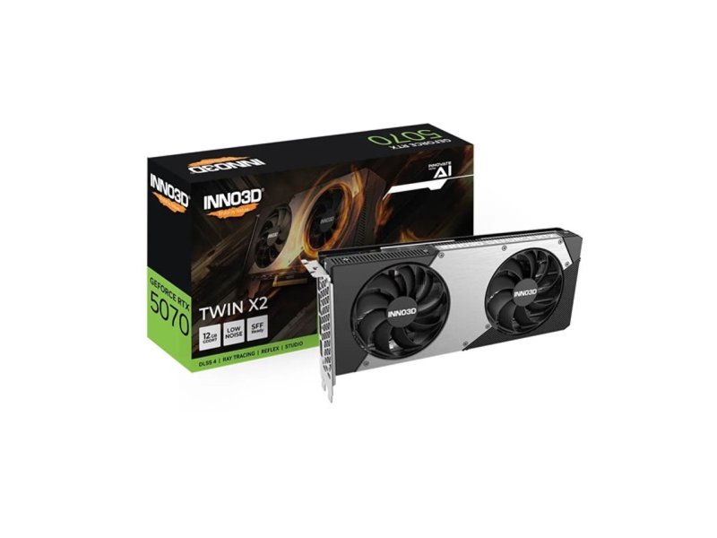 INNO3D GEFORCE RTX 5070 12GB GDDR7 TWIN X2 192-BIT N50702-12D7X-195064N