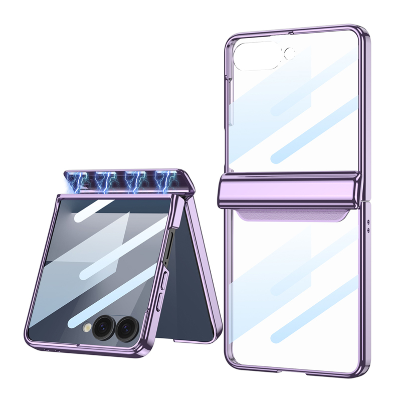 Futrola LINES II za Samsung F751B Galaxy Z Flip 7 5G ljubicasta (GKK case)