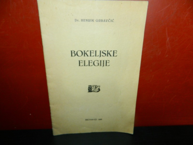Bokeljske elegije, Henrik Grbavčić (1933)