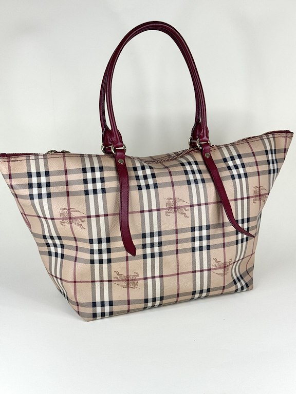 Burberry Haymarket Check Tote Bag