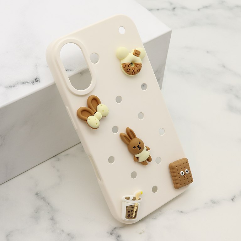 Zastitna maska (futrola) TOY - iPhone 16 (6.1) bela (MS)