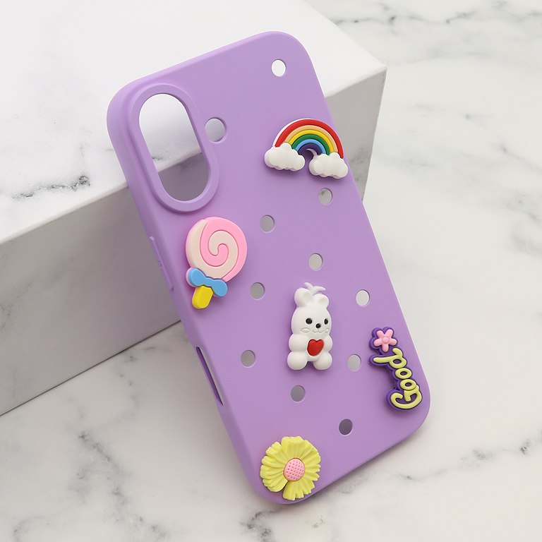 Zastitna maska (futrola) TOY - iPhone 16 (6.1) ljubicasta (MS)