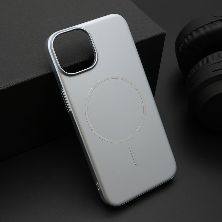 Maska PURE MATTE MagSafe za iPhone 14 (6.1) srebrna