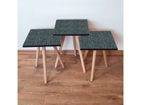 HANAH HOME Set 3 stočića 3Shp236 Grey