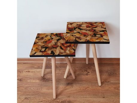 HANAH HOME Set 2 stočića 2Shp350 Camel