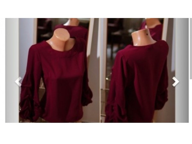 Bordo elegantna bluza s