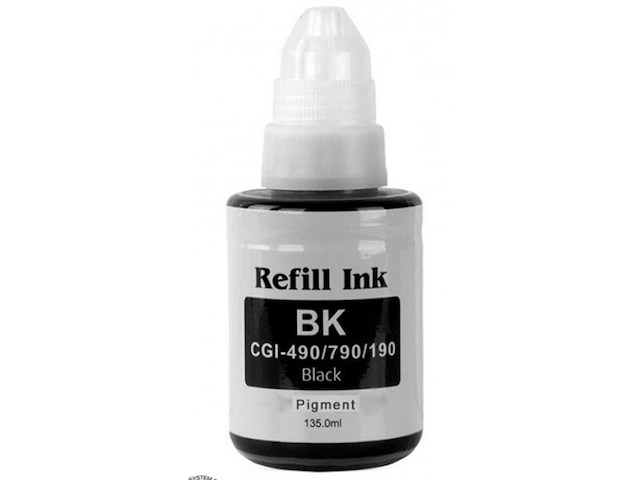 INKJET GI-490 Dopuna Black SINO boja bocica sadrži 130 ml mastila za Canon CNIJ490SC