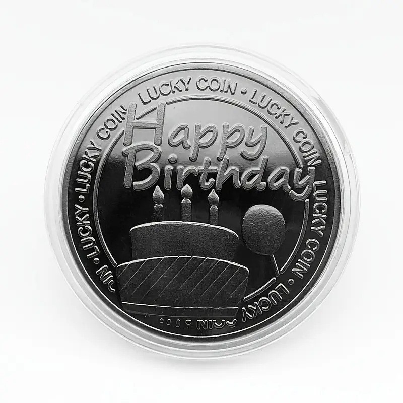 Poklon novcic Happy Birthday Silver NOVO