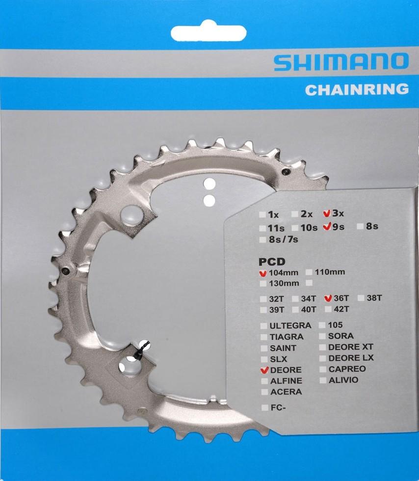 Lančanik pogona Shimano FC-M532 Silver 36T