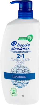 head&shoulders
2 in 1 CLASSIC CLEAN šampon i regenerator protiv peruti, 800 ml