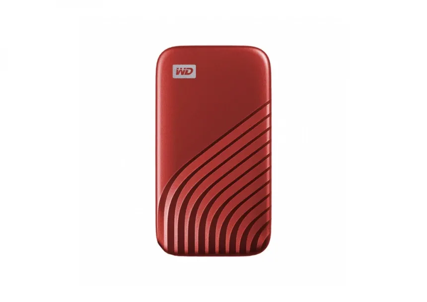 WD 500GB My Passport SSD - Portable SSD, up to 1050MB/s Read and 1000MB/s Write Speeds, USB 3.2 Gen 2 - Red 67725