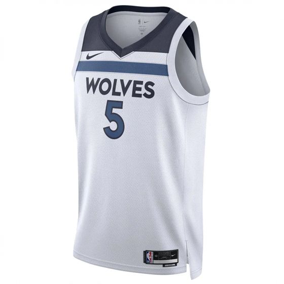 NIKE X NBA MINNESOTA TIMBERWOLVES ASSOCIATION EDITION SWINGMAN JERSEY '#5 ANTHONY EDWARDS'
