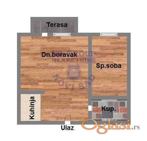 Dvosoban stan u izgradnji, 42m2, Centar