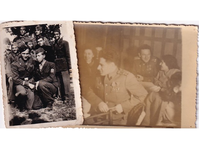 WWII PARTIZANI dve fotografije medalje prisivka