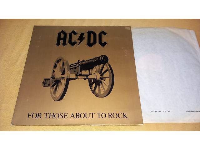 AC/DC - For Those About To Rock We Salute You (LP, EU)