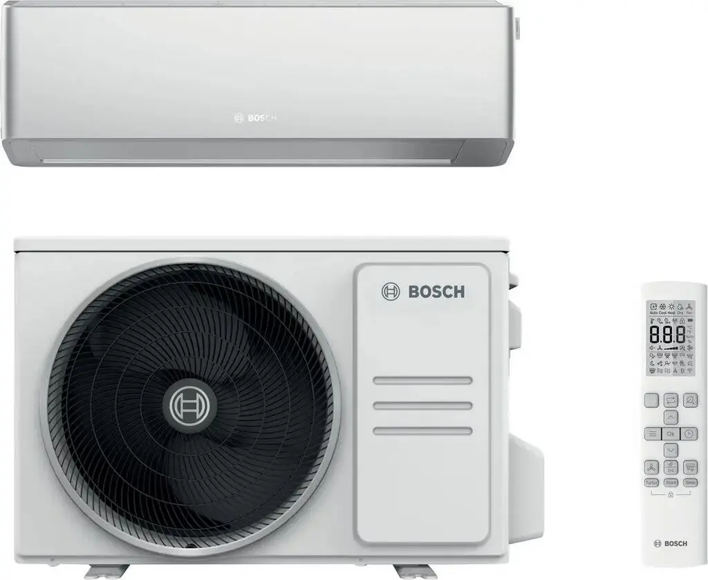 Bosch Inverter klima CL7000i-Set 35 ES, 3.4/4.1kW, Integrisani Wi-Fi, Siva