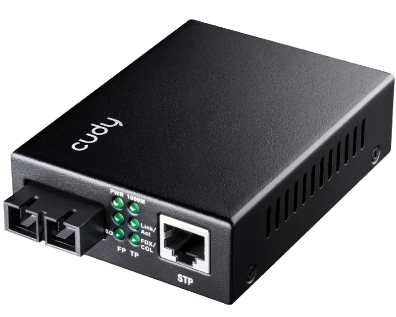 CUDY Konverter Gigabit Ethernet Fiber singlemode MC100GSB-20A