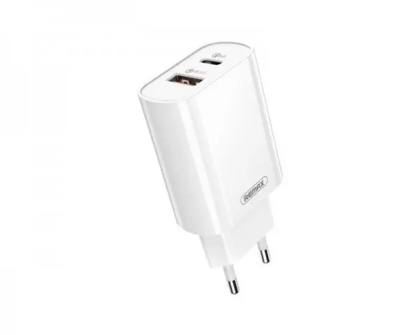 REMAX Strujni Fast punjač 1 x USB 3.0+1 x tip C RP-U37 18 W beli