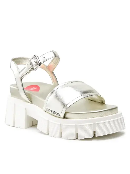 Love Moschino Ženske sandale sa platformom, Zlatne boje