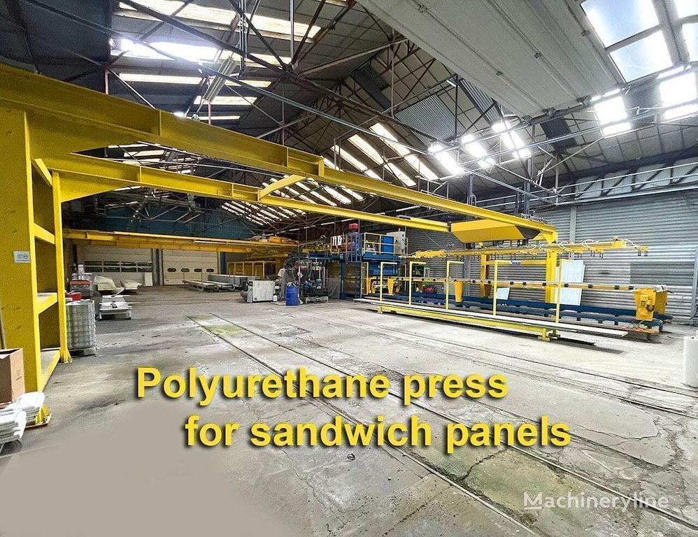 Cannon Manni polyurethane press for sandwich panels hidraulična presa