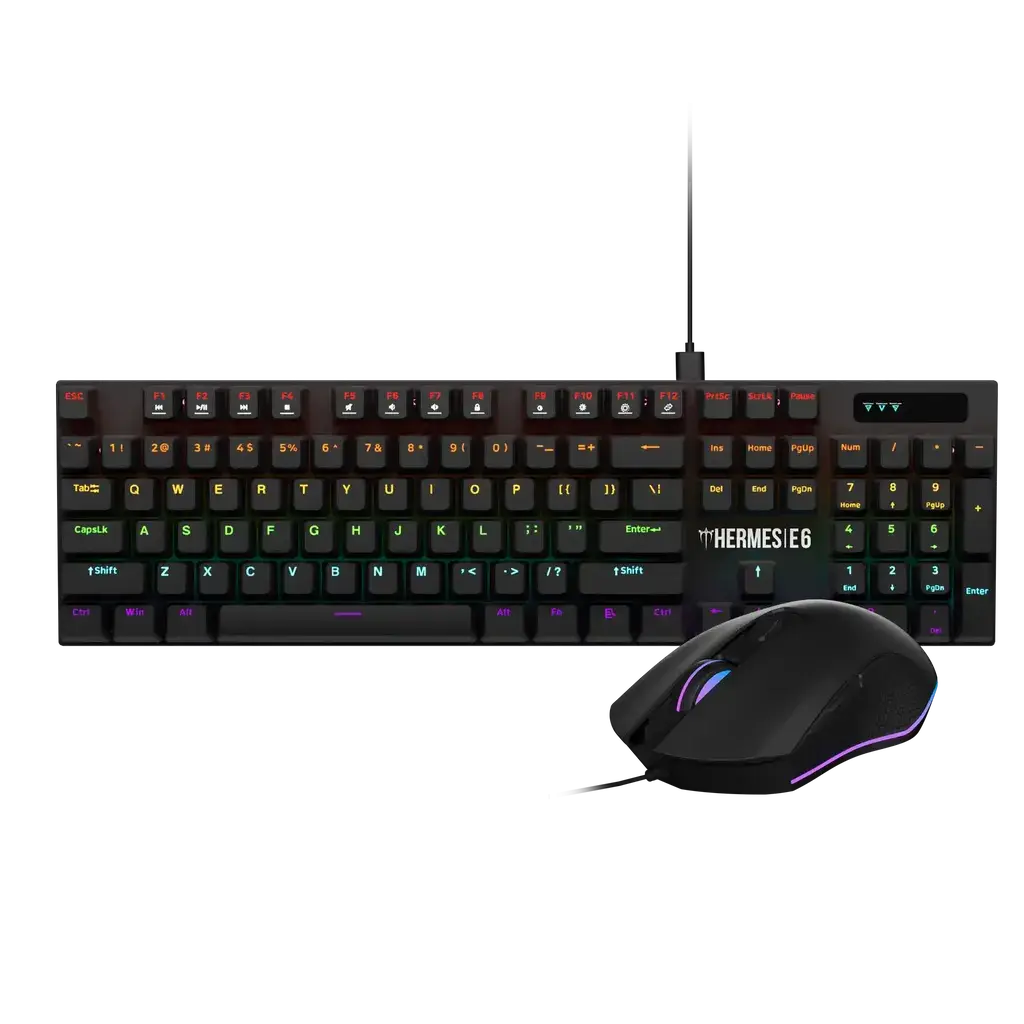 Gamdias Tastatura i miš Hermes E6, Crna