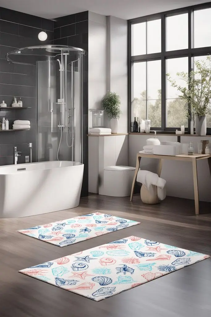 L'essentiel Maison Set prostirki za kupatilo CT-5231, 2 Komada, Šarena