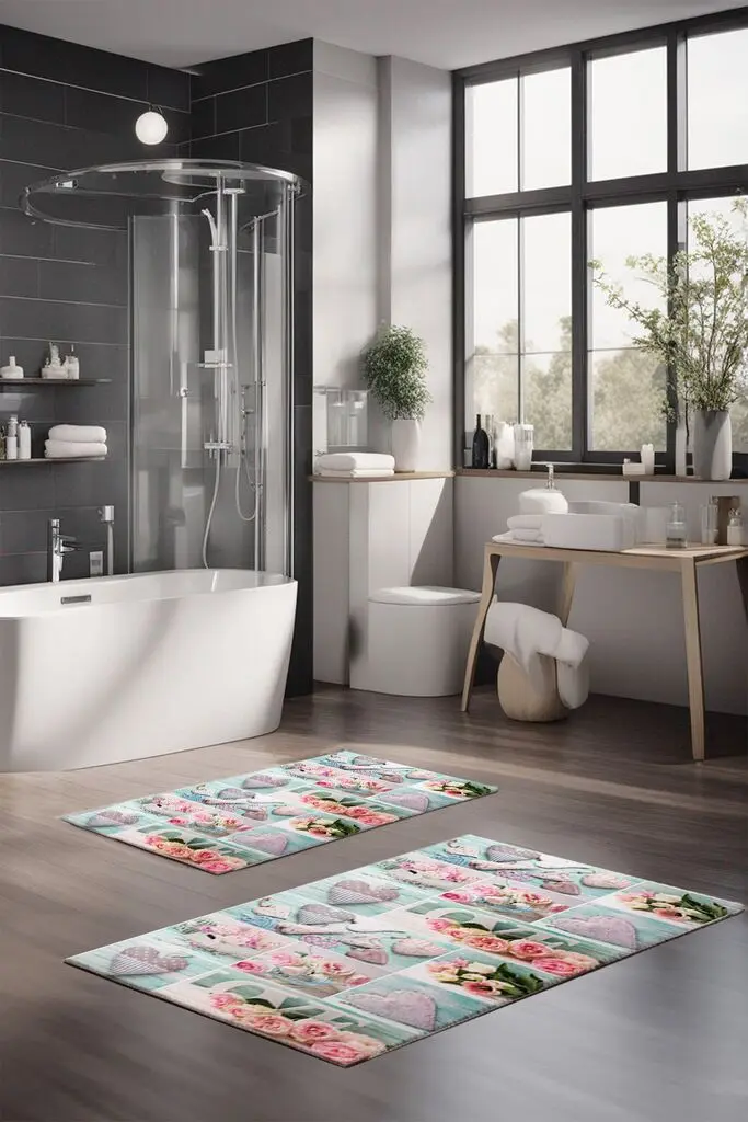 L'essentiel Maison Set prostirki za kupatilo CT-5259, 2 Komada, Šarena