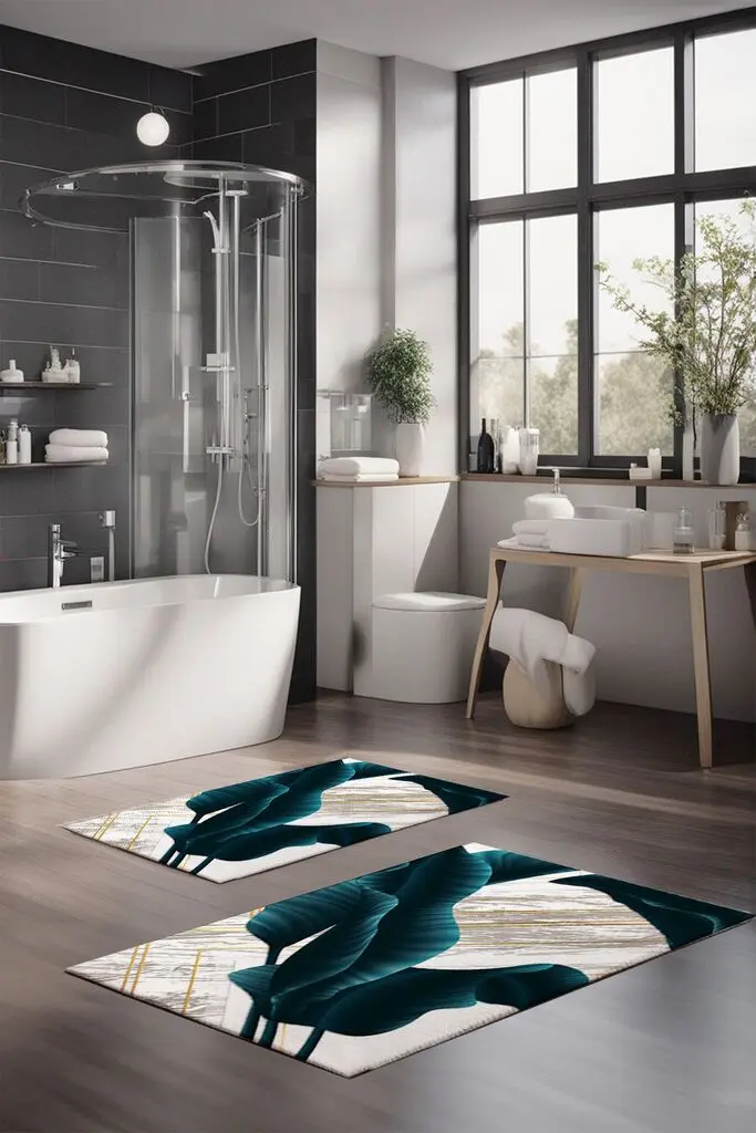 L'essentiel Maison Set prostirki za kupatilo CT-5087, 2 Komada, Šarena