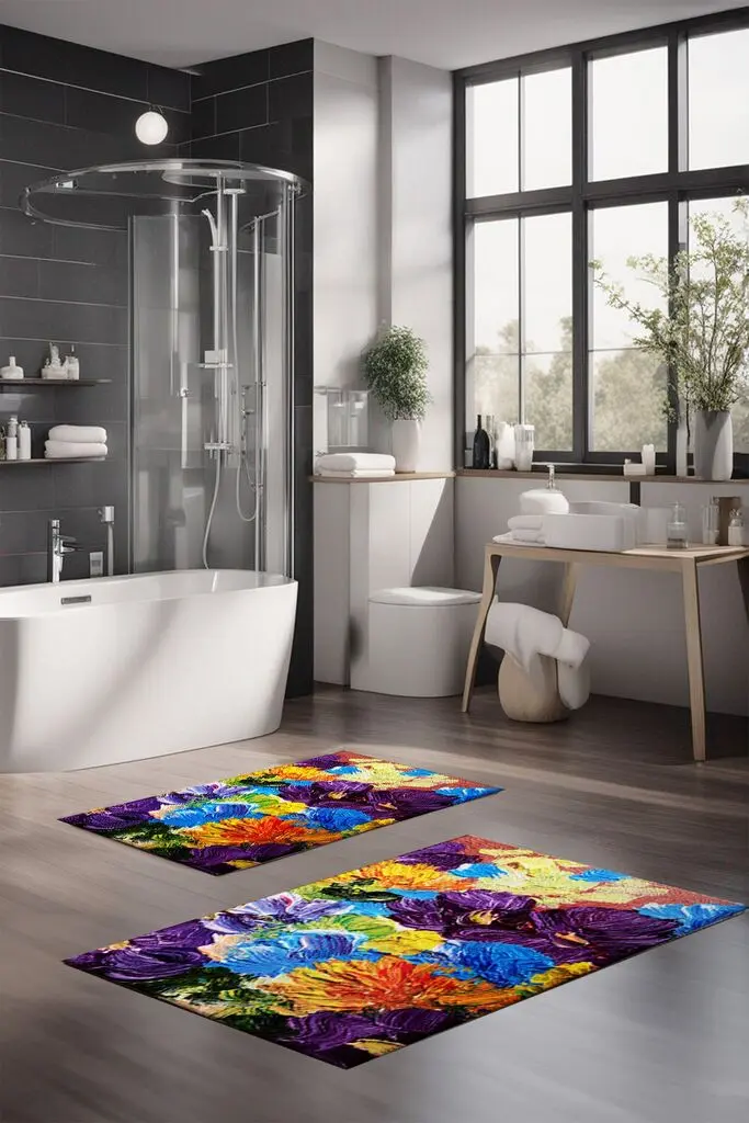 L'essentiel Maison Set prostirki za kupatilo CT-5139, 2 Komada, Šarena