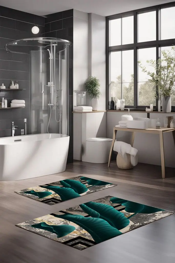 L'essentiel Maison Set prostirki za kupatilo CT-5086, 2 Komada, Šarena