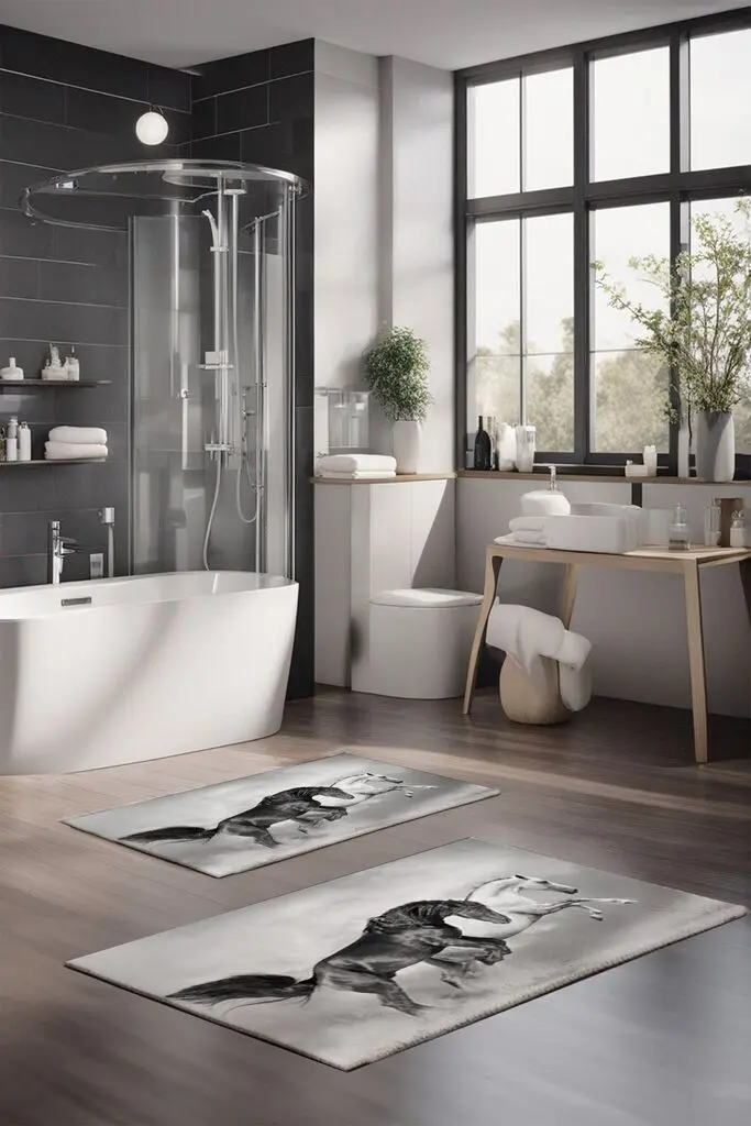 L'essentiel Maison Set prostirki za kupatilo CT-5131, 2 Komada, Siva