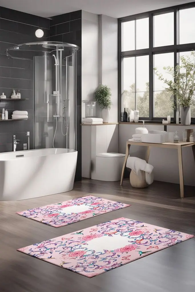 L'essentiel Maison Set prostirki za kupatilo CT-5248, 2 Komada, Svetloroze