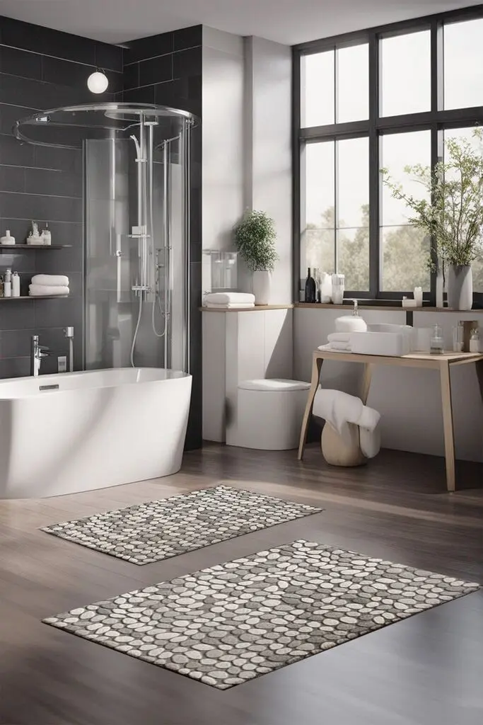 L'essentiel Maison Set prostirki za kupatilo CT-5347, 2 Komada, Siva