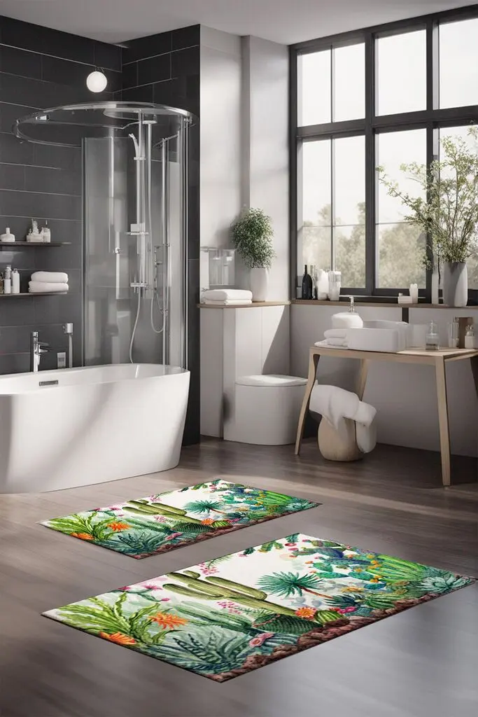 L'essentiel Maison Set prostirki za kupatilo CT-5389, 2 Komada, Šarena