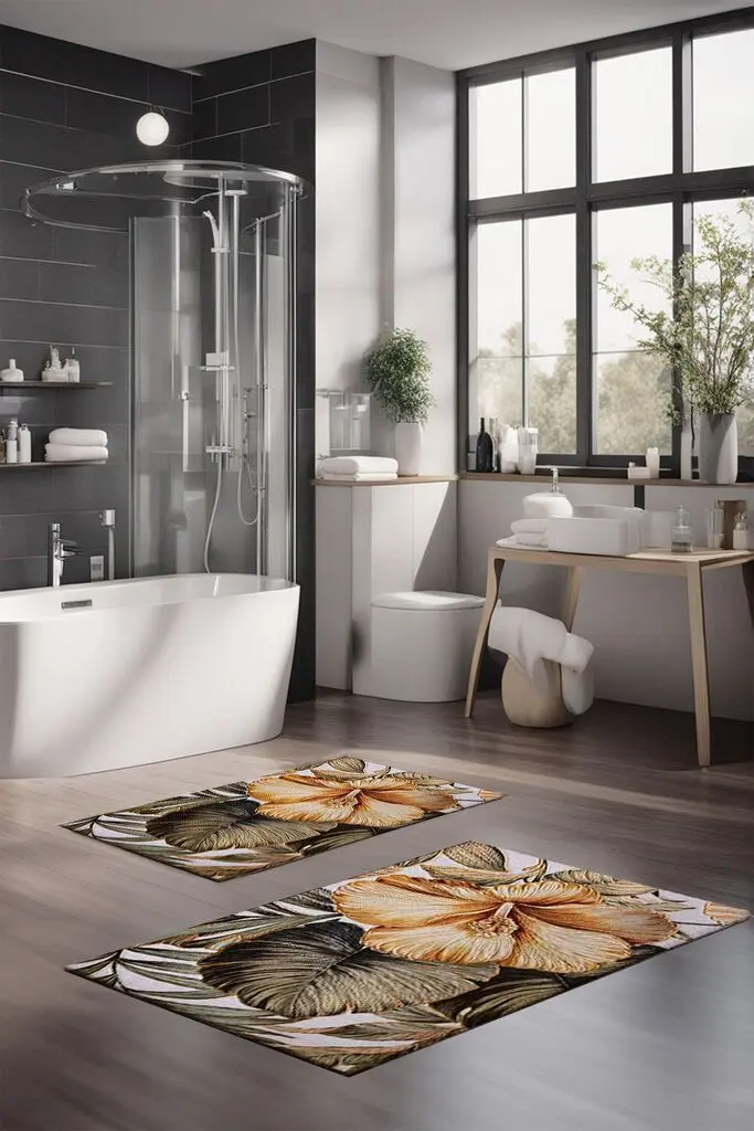 L'essentiel Maison Set prostirki za kupatilo CT-5375, 2 Komada, Šarena