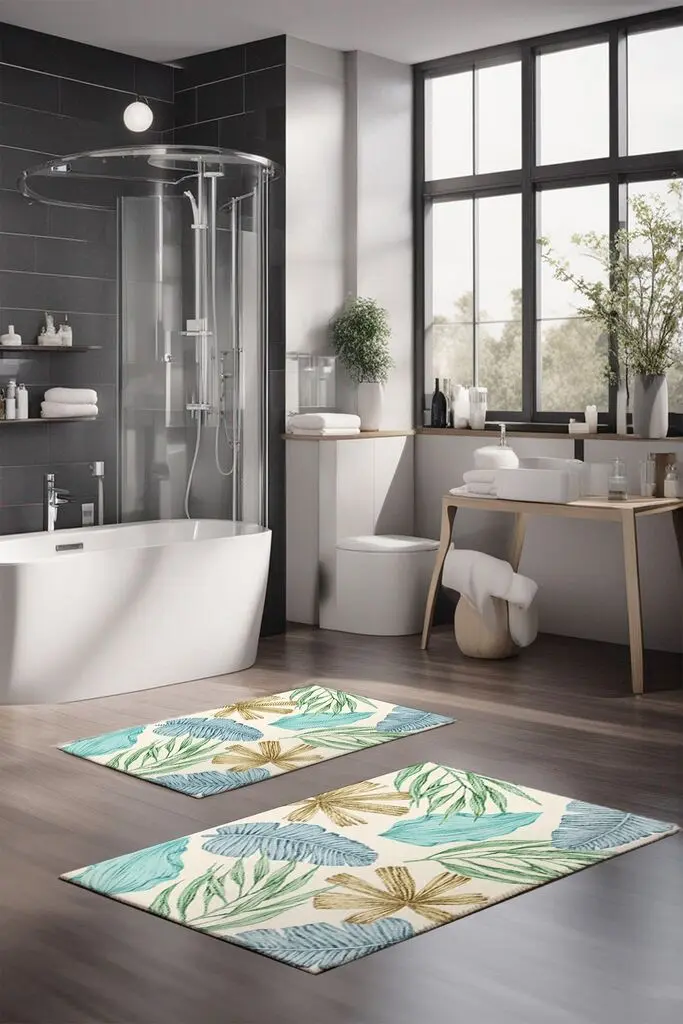 L'essentiel Maison Set prostirki za kupatilo CT-5329, 2 Komada, Šarena