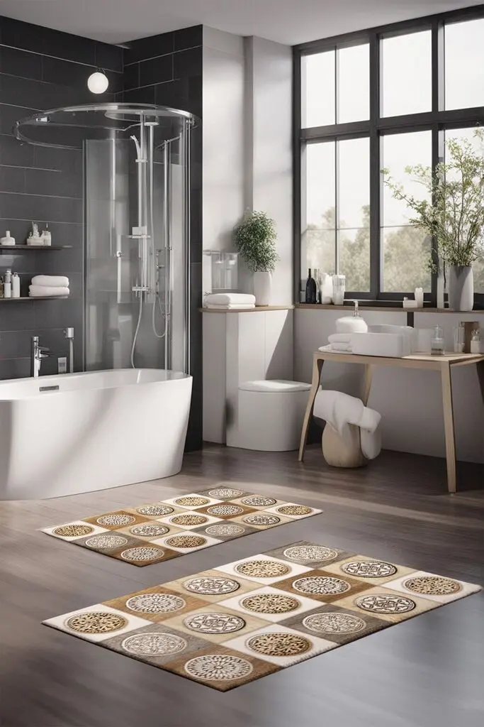L'essentiel Maison Set prostirki za kupatilo CT-5351, 2 Komada, Smeđa