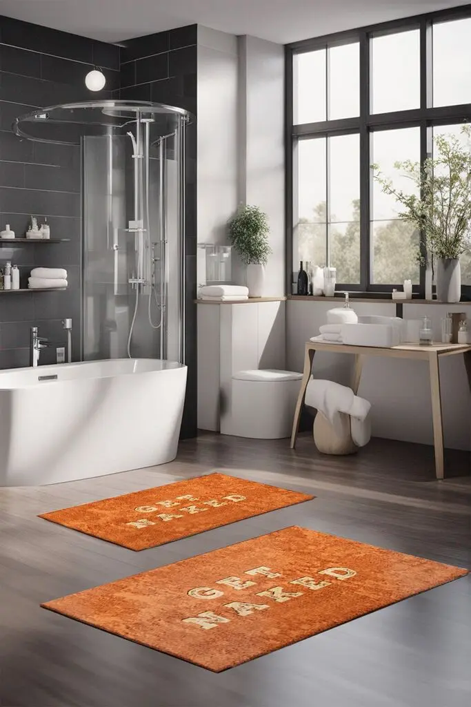 L'essentiel Maison Set prostirki za kupatilo CT-5400, 2 Komada, Narandžasta